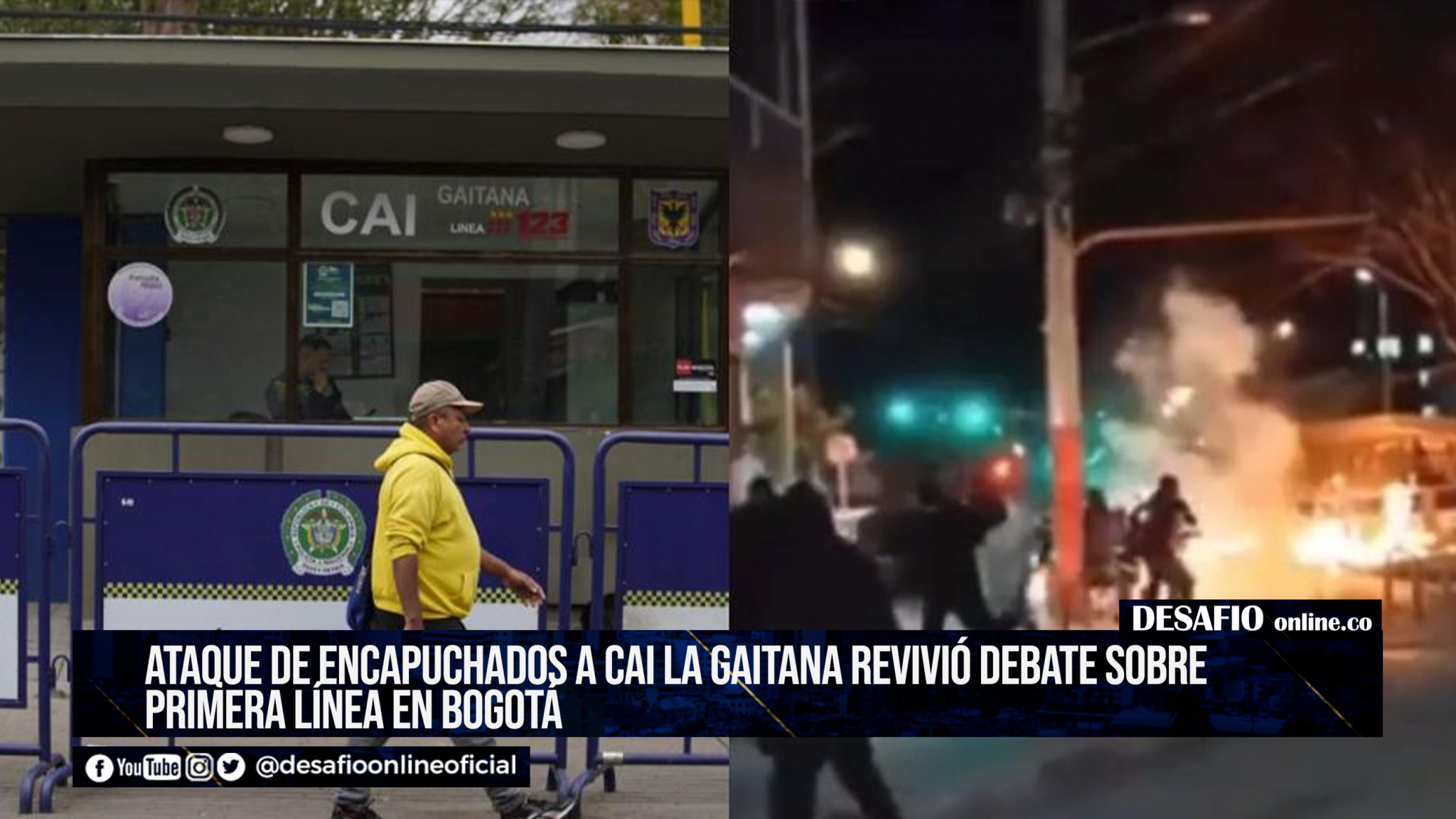 Ataque de encapuchados a CAI La Gaitana revivió debate sobre primera ...